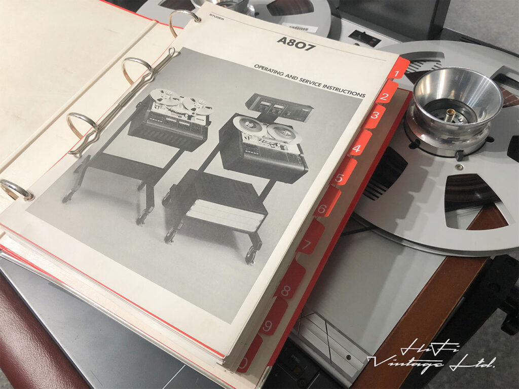 Studer A807 Tape Machine - HiFi Vintage